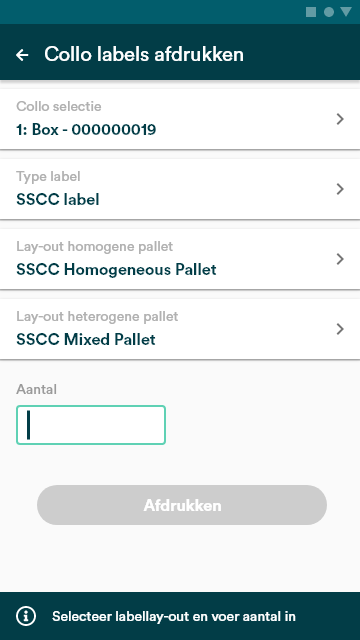 Printen van collo en SSCC labels voor een zending – Boxwise kennisbank